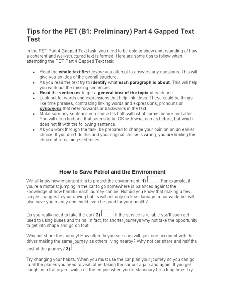 Pet Practice 1-6 | PDF