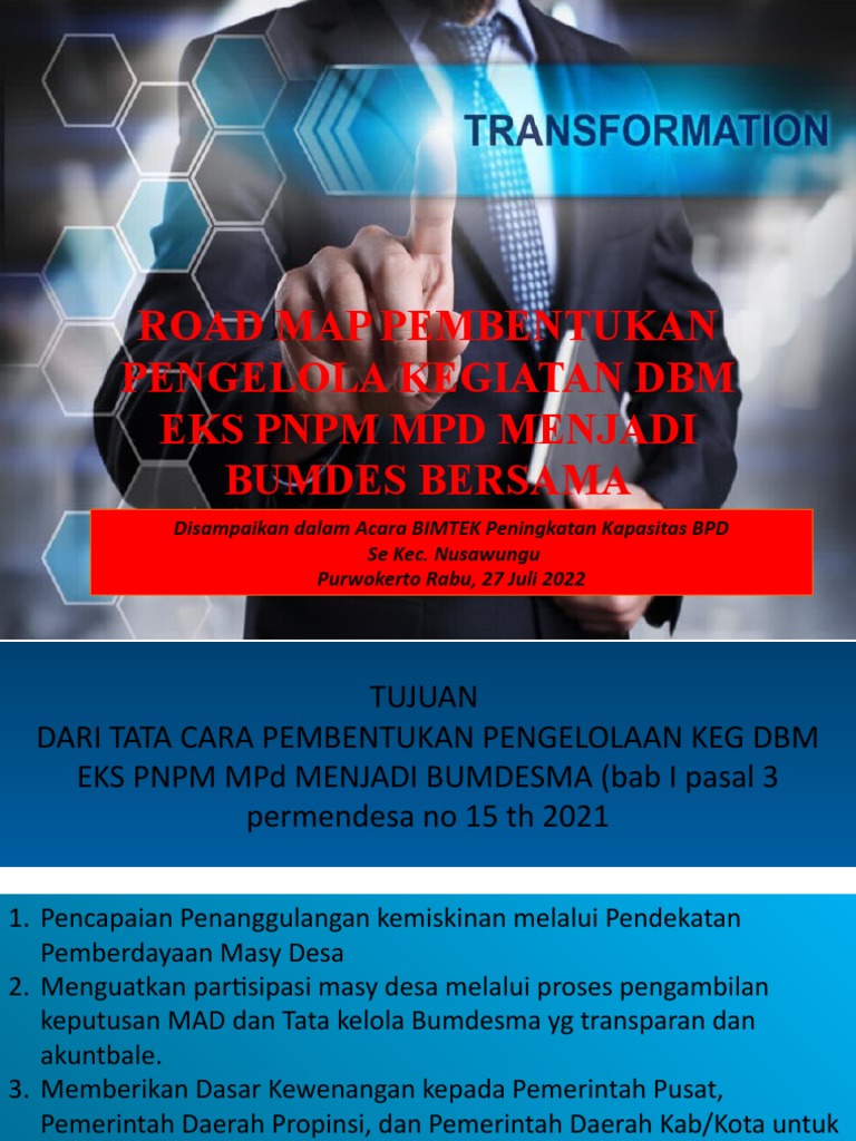 Materi Bumdes Bersama Ex PNMP | PDF