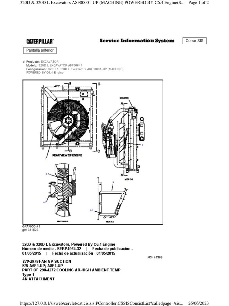 Grupo de Ventilador 320DL | PDF