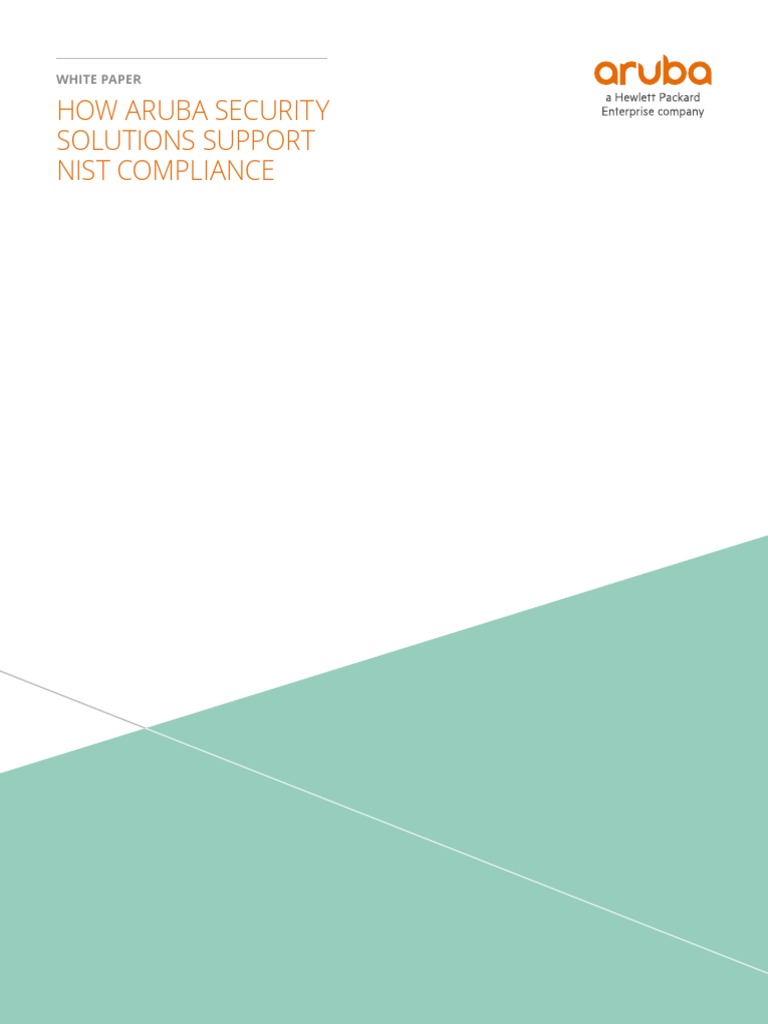 Aruba Security for NIST Compliance | PDF | Security | Computer Security