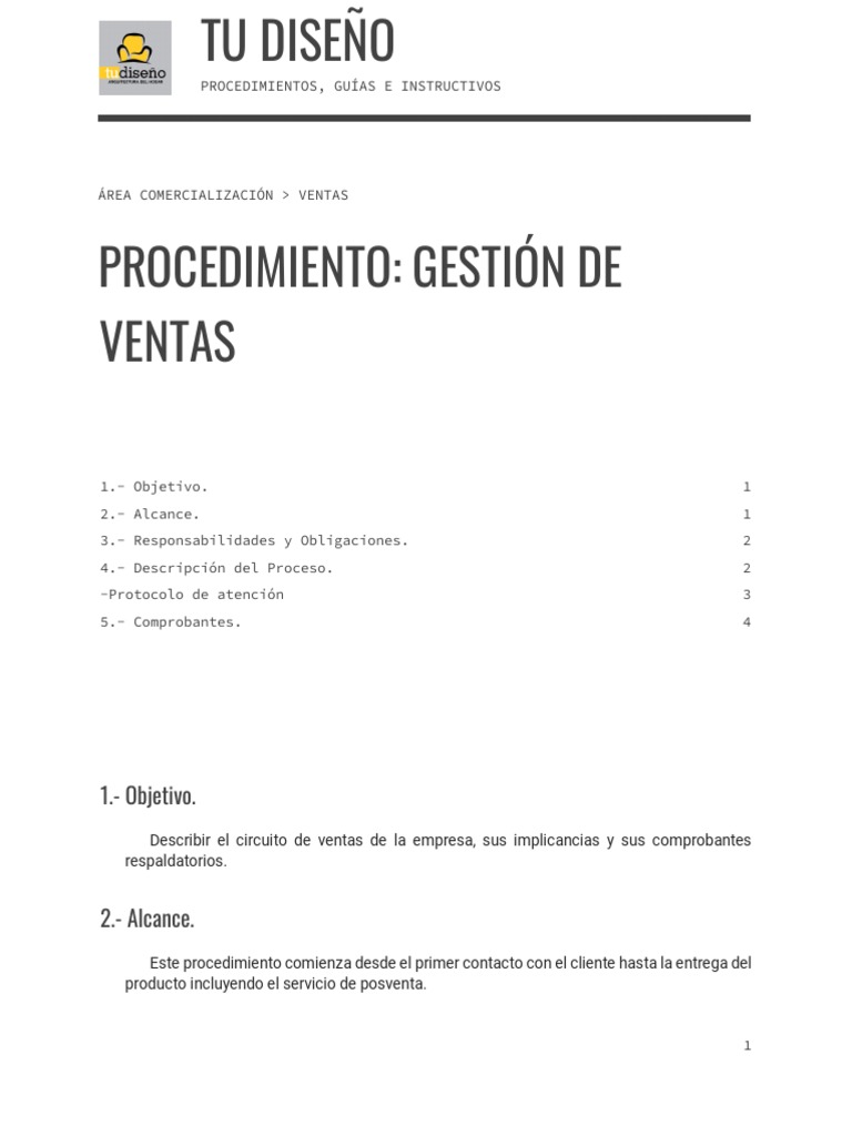 Proceso de ventas | PDF