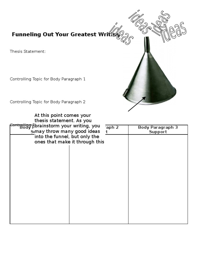Funnel Prewrite | PDF