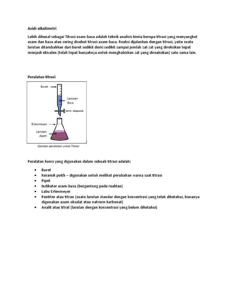 Titrasi Asam Basa | PDF