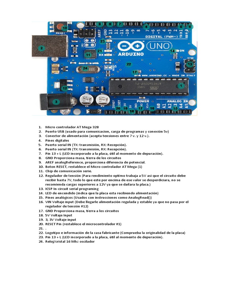 Arduino y sus partes | PDF