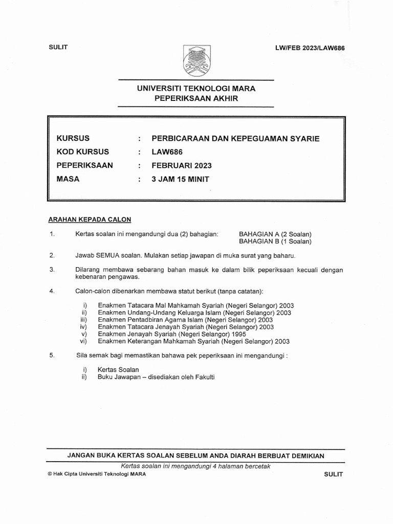 Faculty - Law - 2023 - Session 1 - Degree - Law 686 | PDF Faculty - Law - 2023 - Session 1 - Degree - Law 686 | PDF