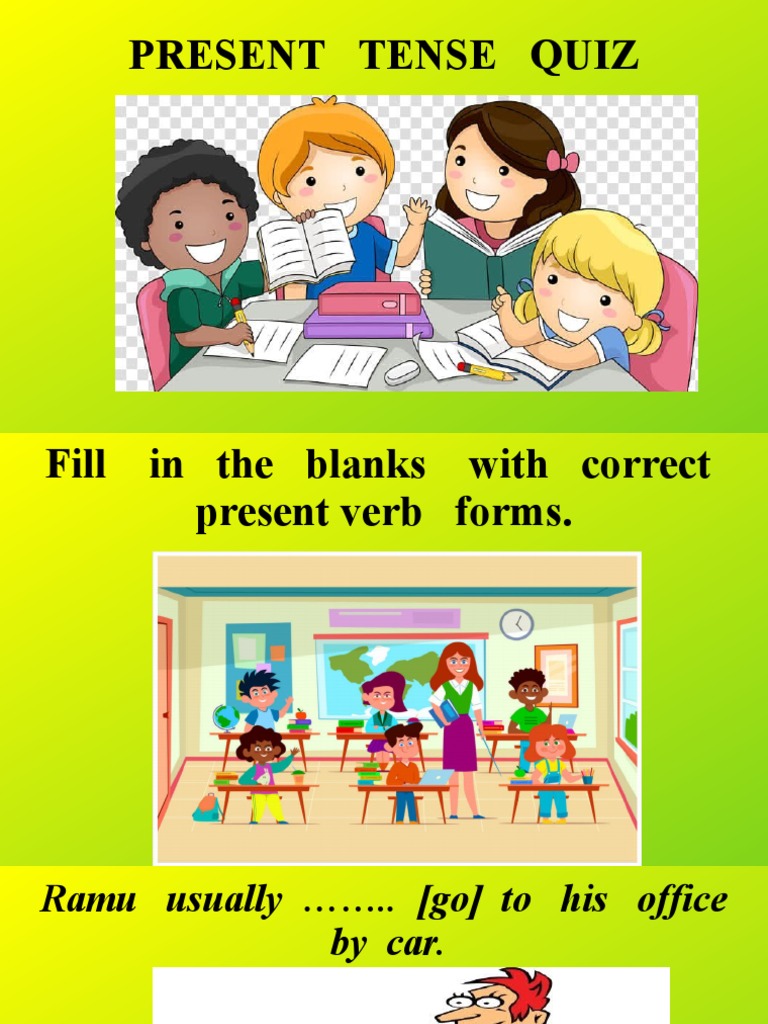 Present Tense Verb Forms Quiz | PDF