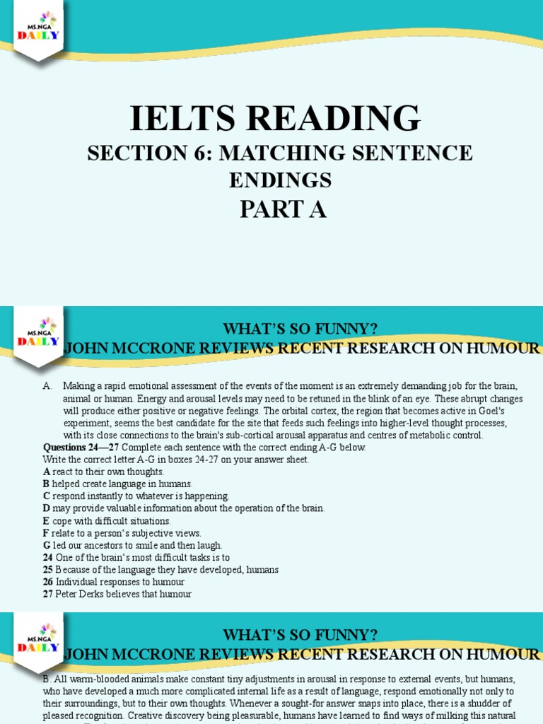 Ielts Reading Section 6 | PDF | Cognition | Behavioural Sciences