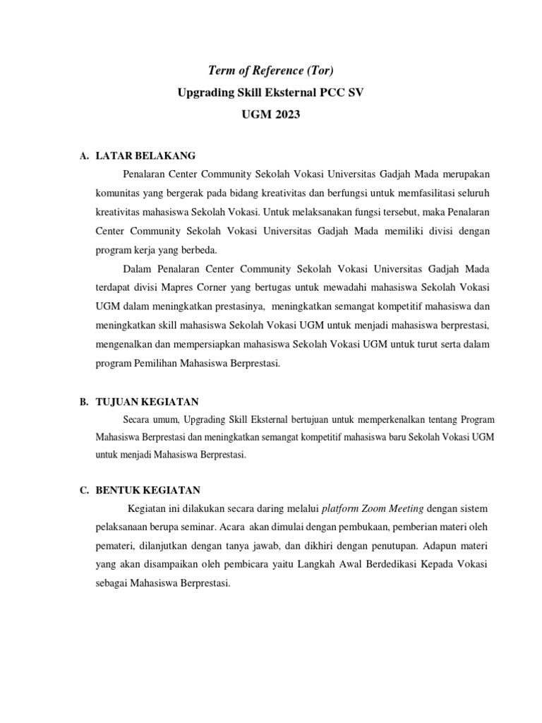 Tor Upgrading Skill Eksternal | PDF