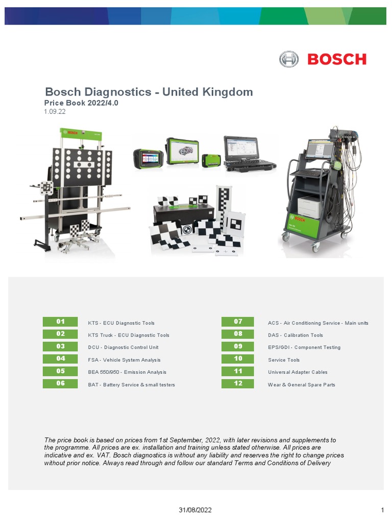 Boschprice Brochure | PDF | Electrical Connector | Car