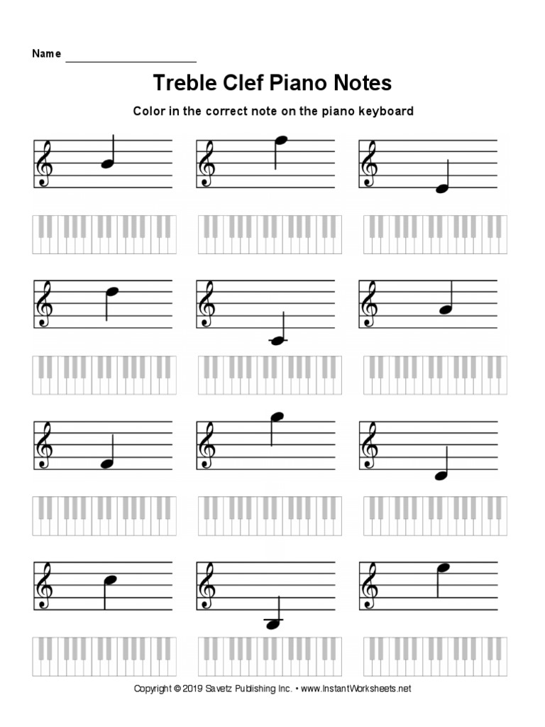 Treble_Clef_Piano_Notes | PDF