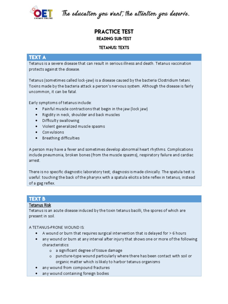 Tetanus Questions Part A-C | Download Free PDF | Homeopathy | Senses