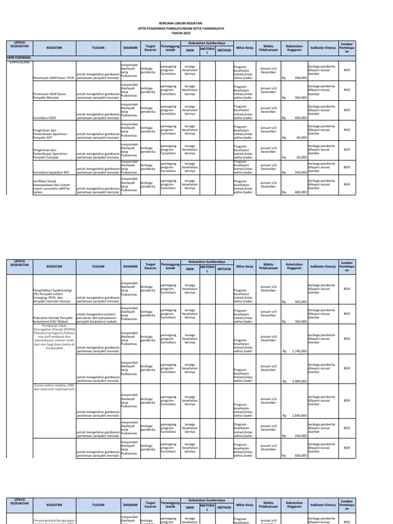 Ruk RPK Surveilans | PDF