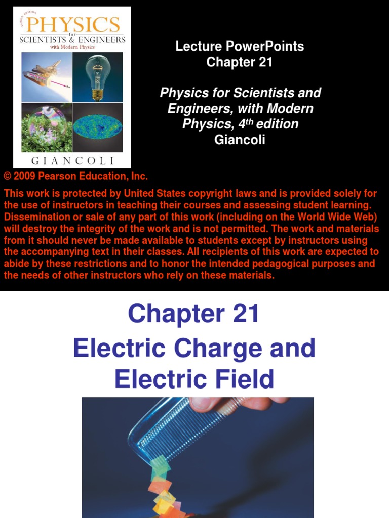 Lecture 21 | Download Free PDF | Electric Charge | Electric Field