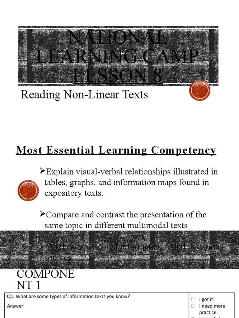 Reading Non-Linear Texts Guide | PDF