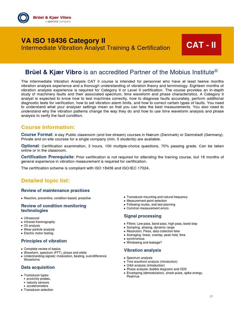 Intermediate Vibration Analysis Training Topics - Cat II - BKV - FV ...
