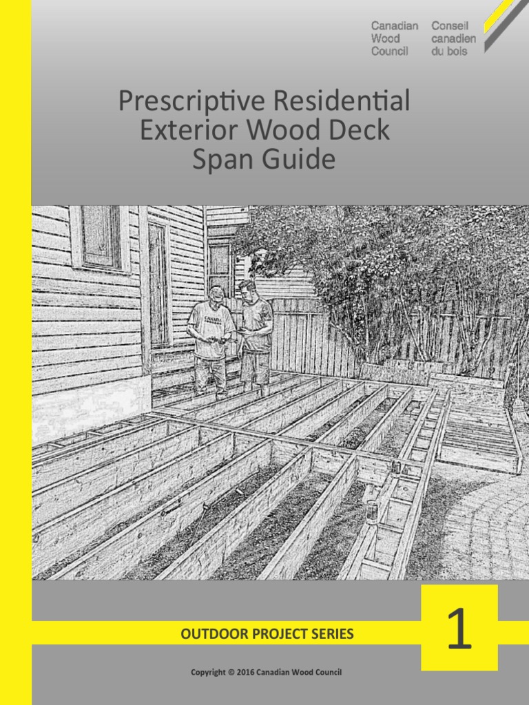 Canadian Prescriptive-Residential-Exterior-Wood-Deck-Span-Guide | PDF ...