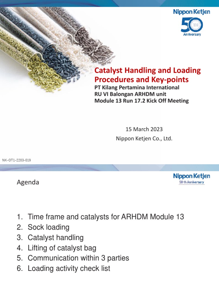 Loading Catalyst by Nippon Ketjen Pertamina Balongan | PDF | Secondary Sector Of The Economy ...