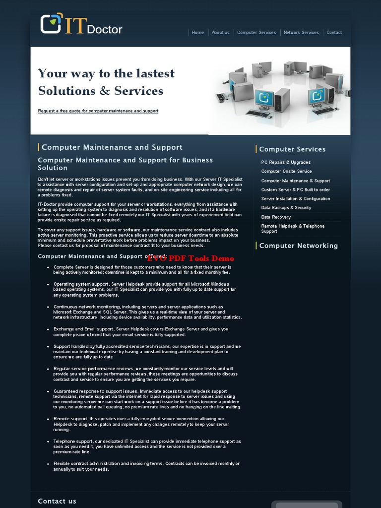 Evo HTML PDF | PDF | Server (Computing) | Computer Network
