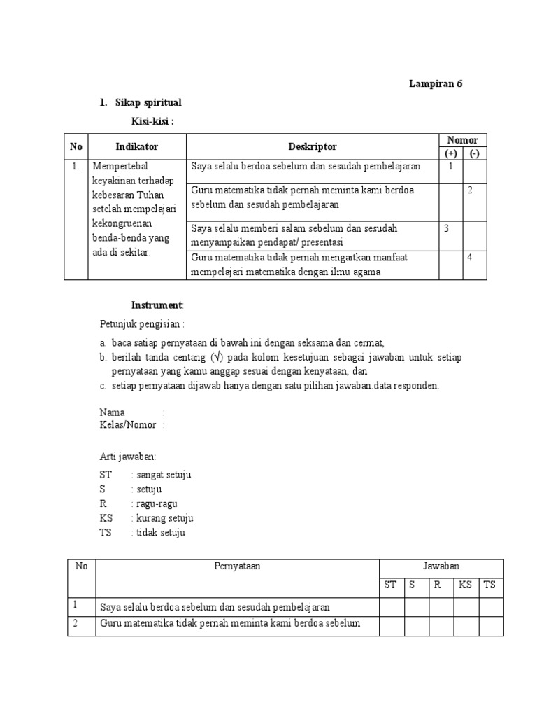 Lampiran 6.7.8.9 Penilaian | PDF | Karier & Perkembangan
