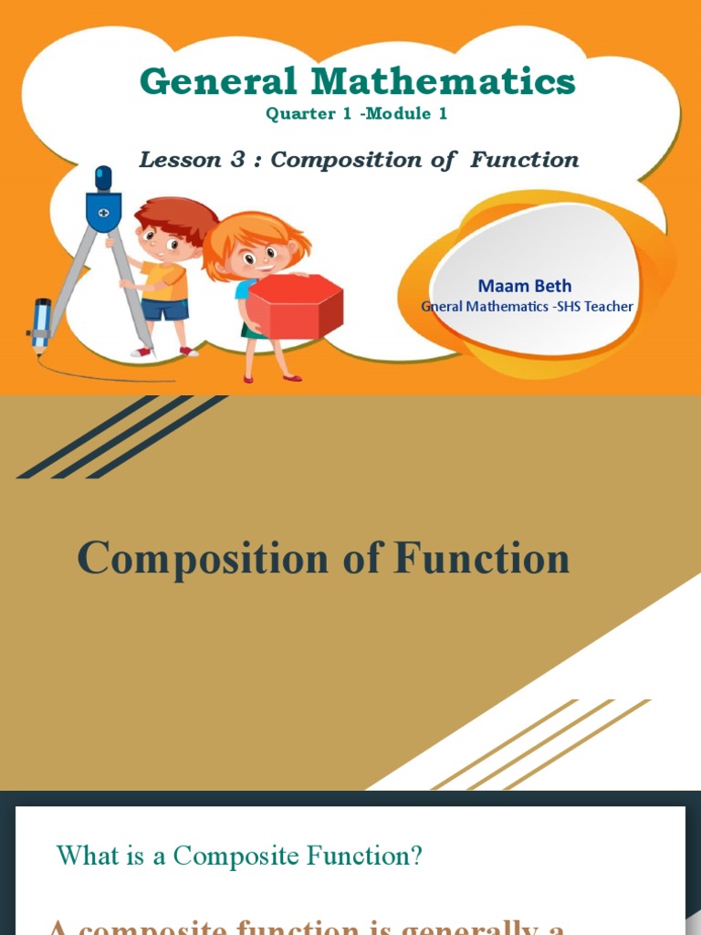 Q1 M1 GM Lesson 3 Composition of Function | PDF | Teaching Methods & Materials