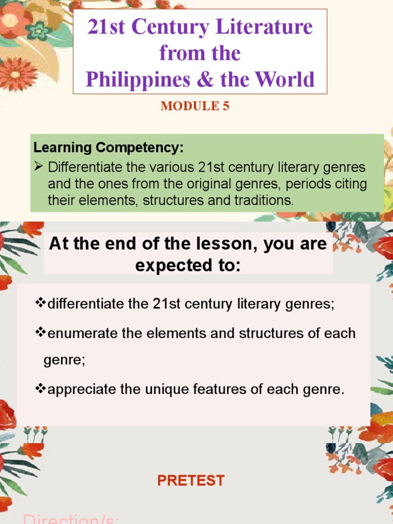 Q2 MODULE 5 at 21st CENTURY LITERATURE | PDF | Novels | Non Fiction