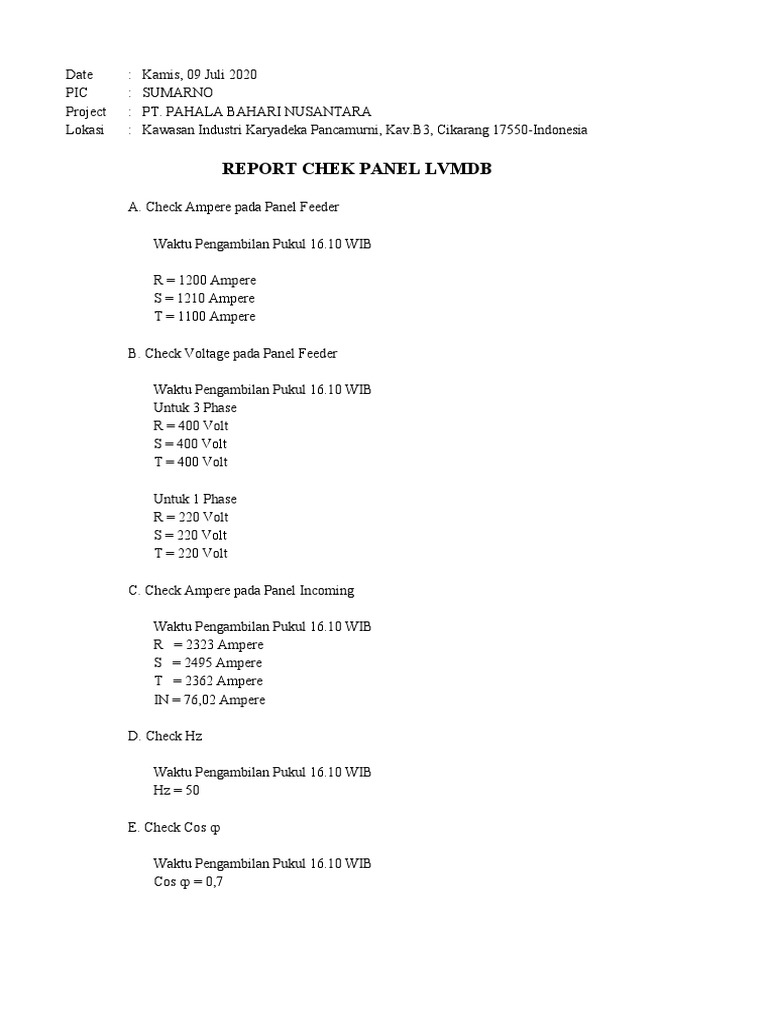 Hasil Check Ampere | PDF | Materials Science | Units Of Measurement