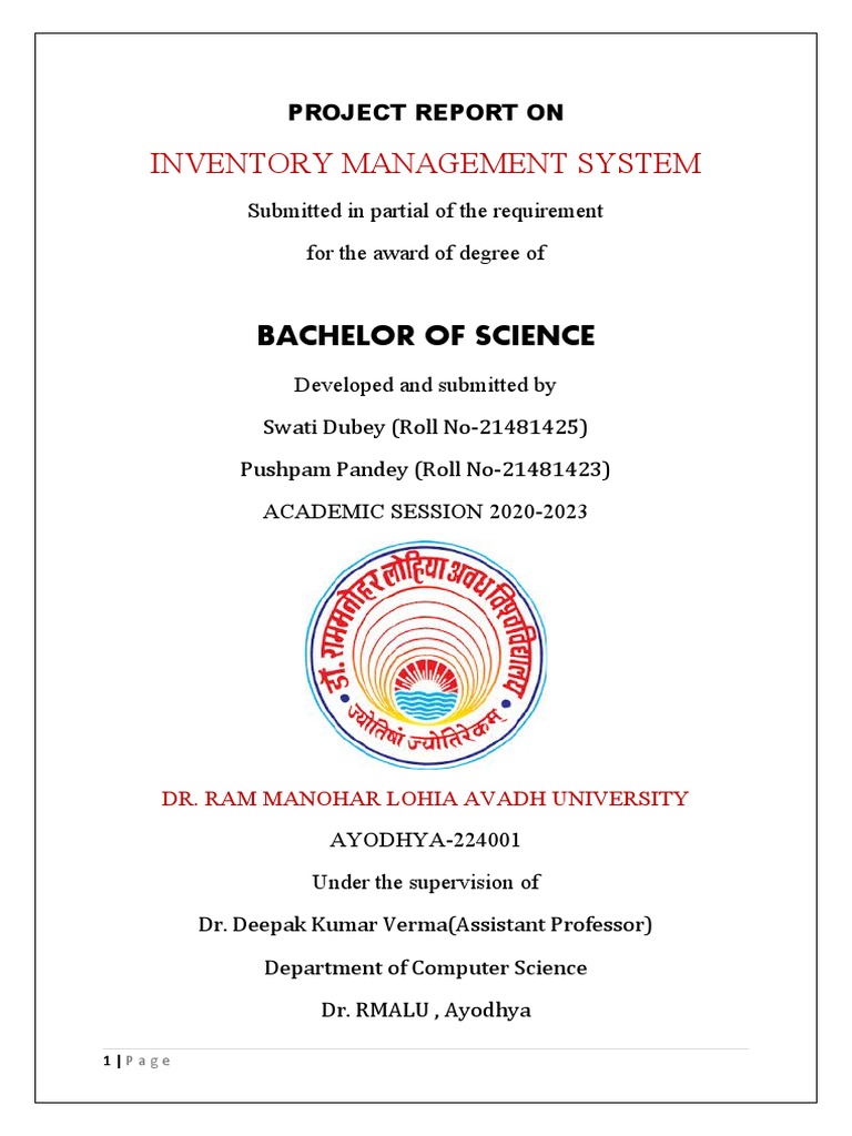 Inventory Management System Project | PDF | Java (Programming Language ...
