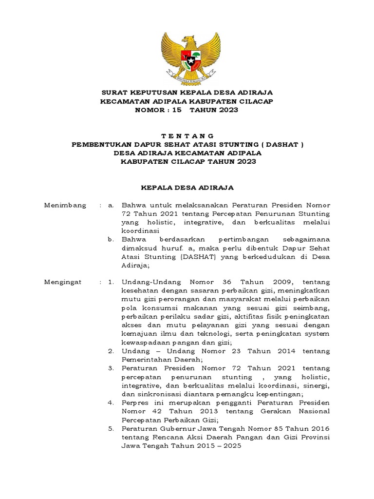 SK Dapur Sehat | PDF