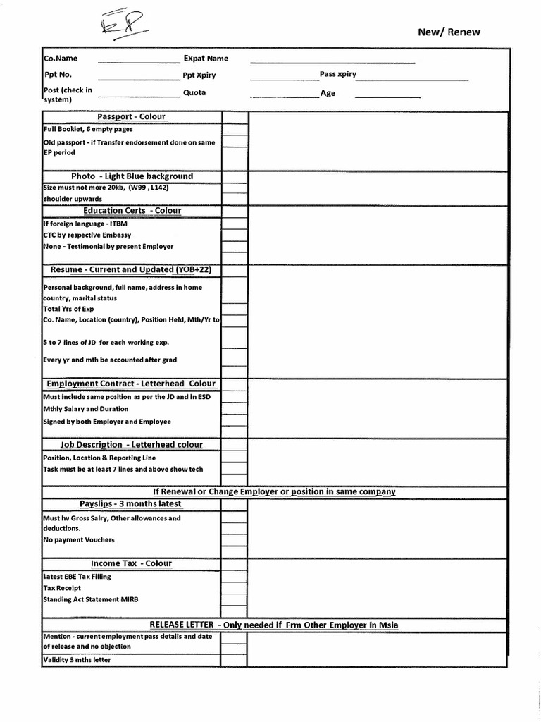 Expat Employment Document Guide | PDF