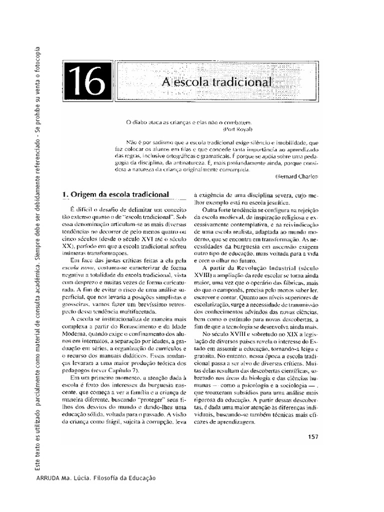 Escola Tradicional | PDF