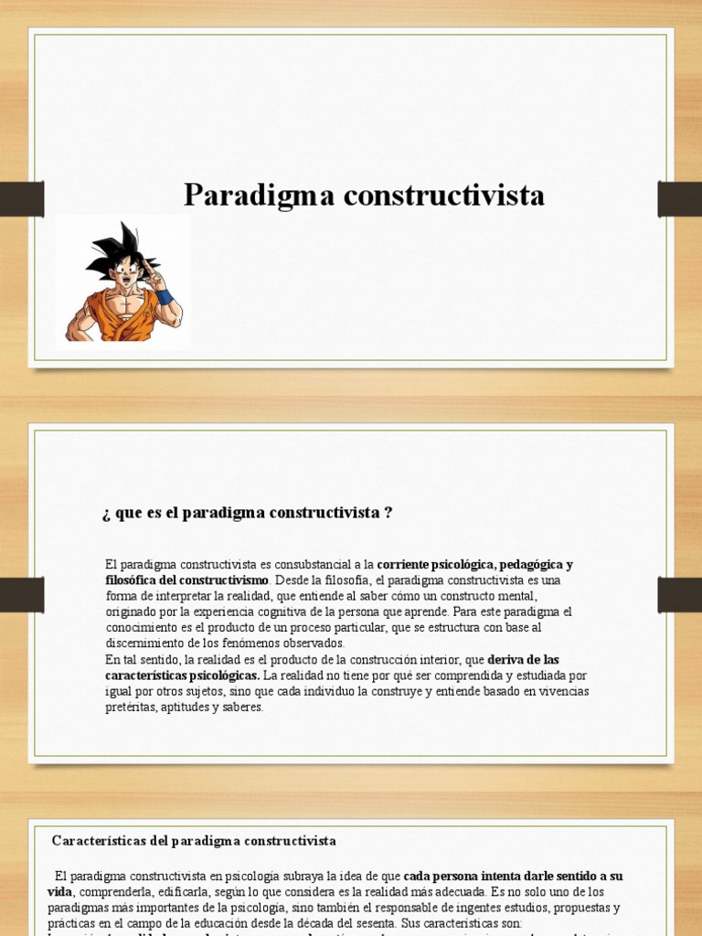 Paradigma Constructivista: Claves y Relevancia | PDF | Ciencia y ...