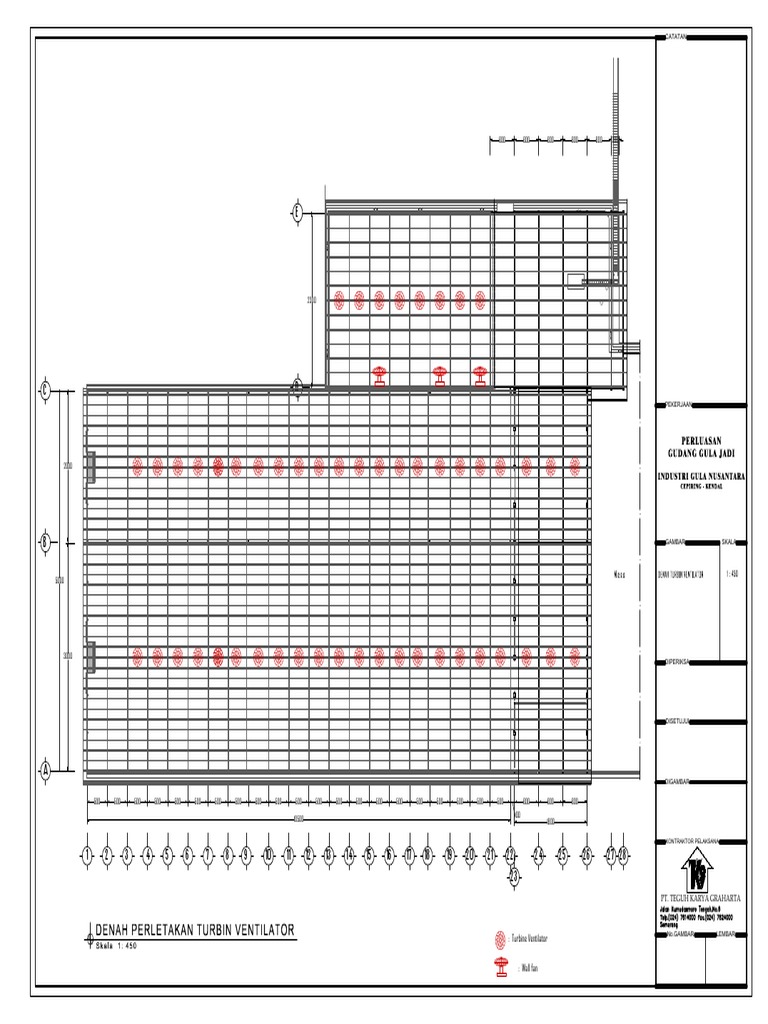 Perletakan Turbine Ventilator Gudang Gula Jadi-Model | PDF