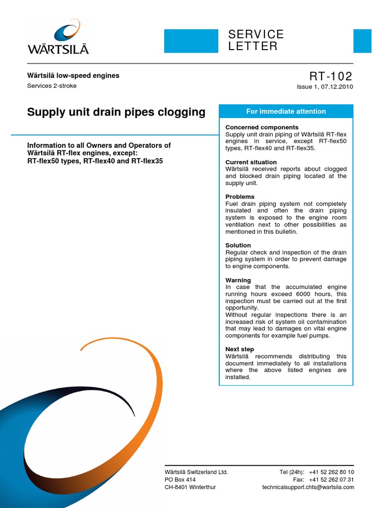 Inspection of RT-flex Drain Piping | PDF | Pump | Pipe (Fluid Conveyance)
