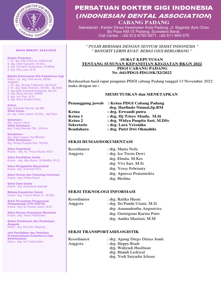 PANITIA BKGN FIX Dok Findo | PDF