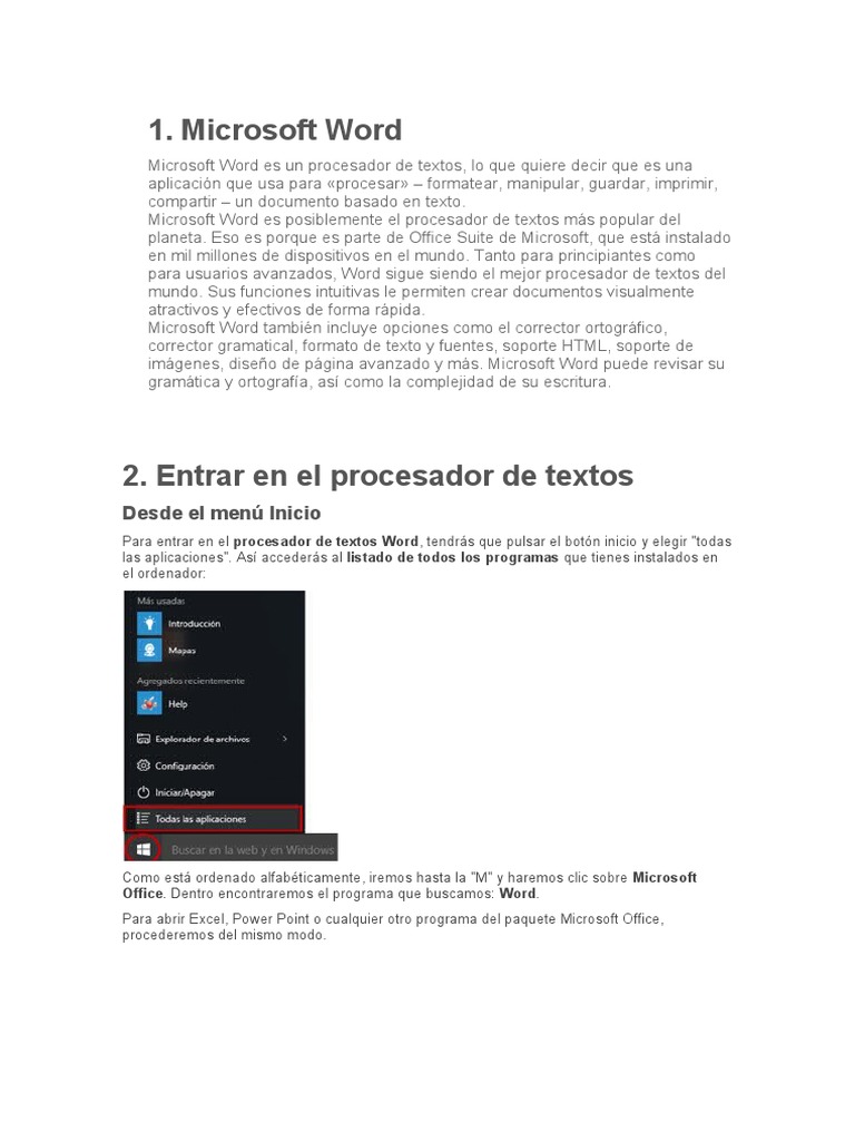 Tema 2 Office Word | PDF | Microsoft Office | Microsoft Word