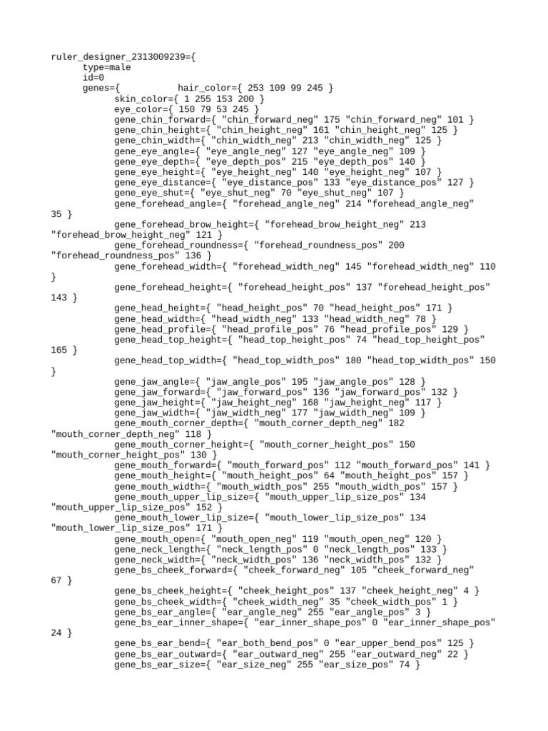 CK3 Character DNA | PDF