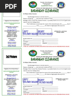 Barangay Certificate of Residency 1 | PDF