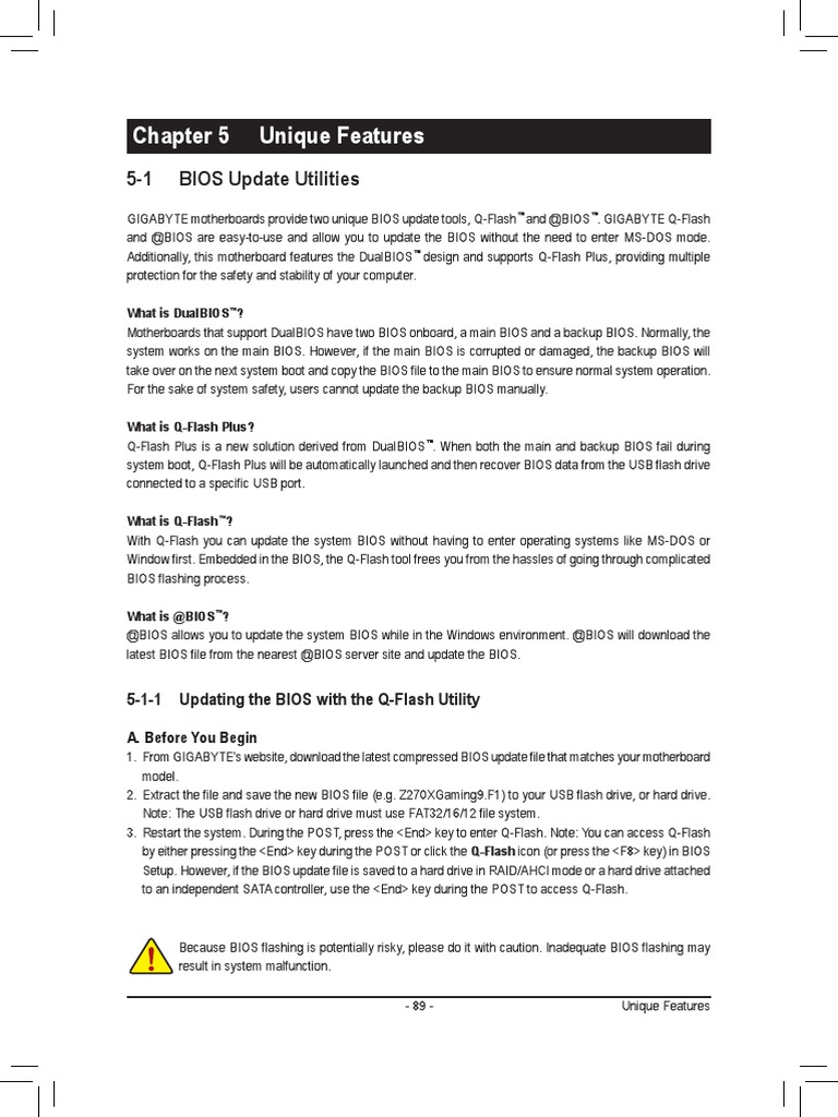 QFlash Guide | Download Free PDF | Bios | Backup