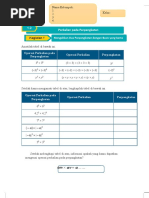 LKPD Bilangan Berpangkat Peer Teaching 1 | PDF