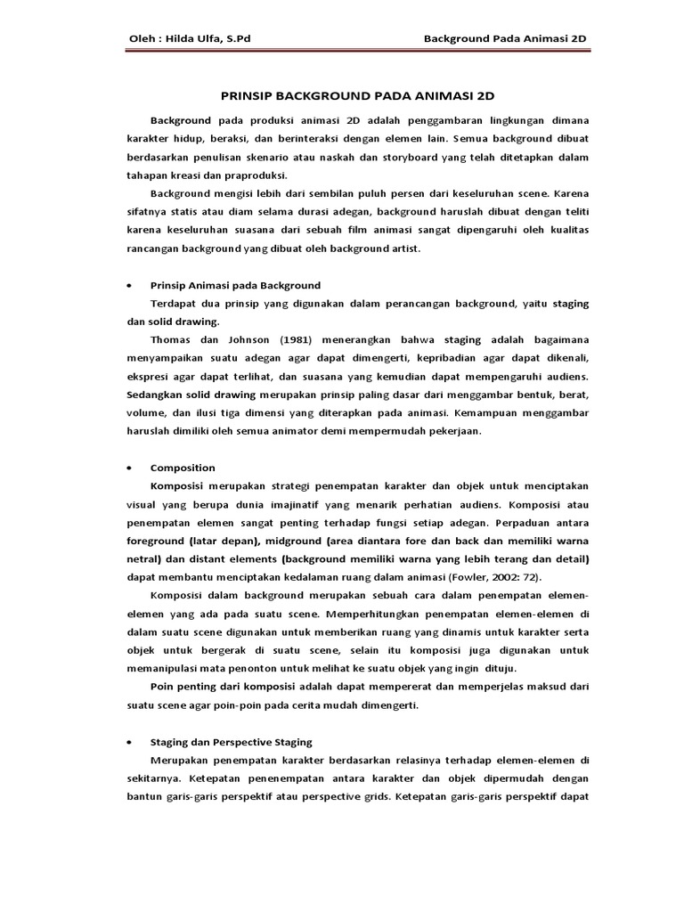 Modul Konsep Background | PDF