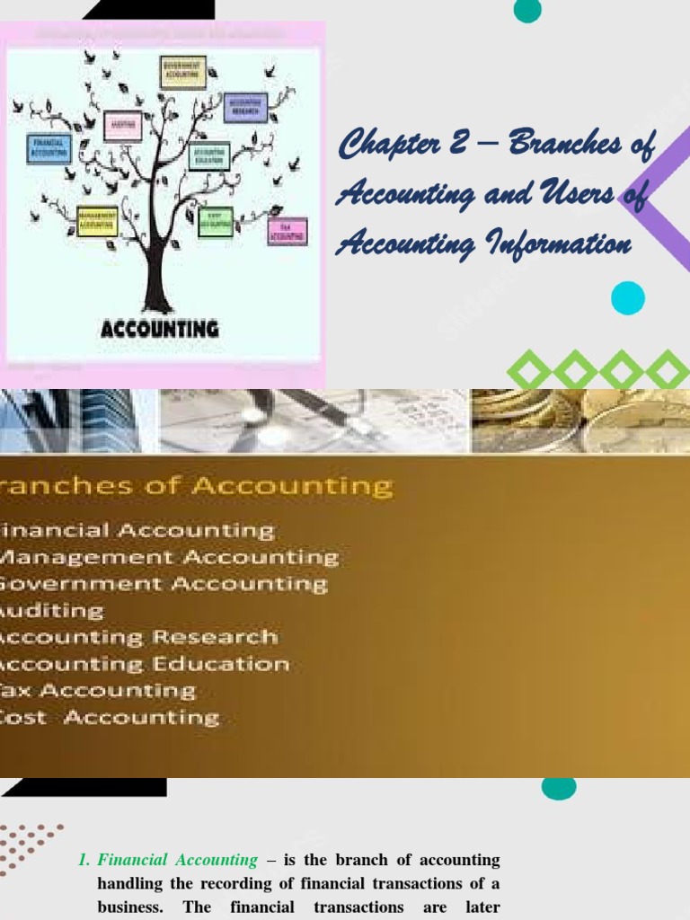Chapter 2 Branches of Accounting and Users of Accounting Information ...