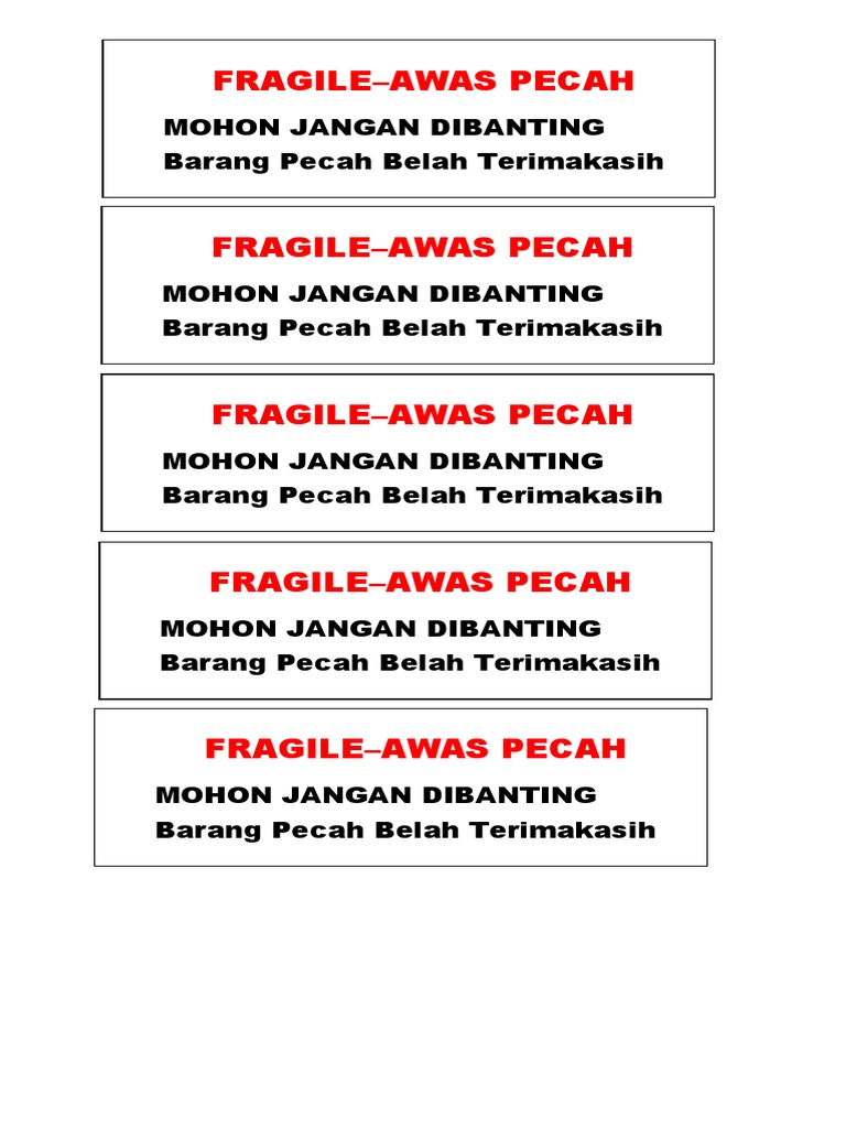 Awas Pecah 2 | PDF