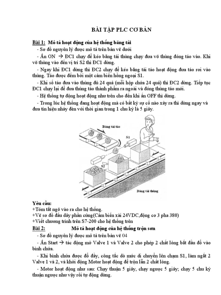 Bai Tap PLC | PDF