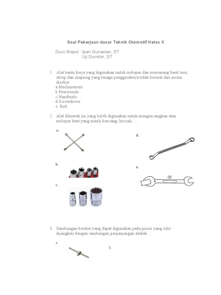 SOAL PDTO Semester 1 | PDF