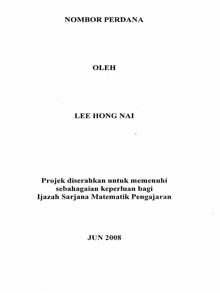 Lee Hong Nai | PDF
