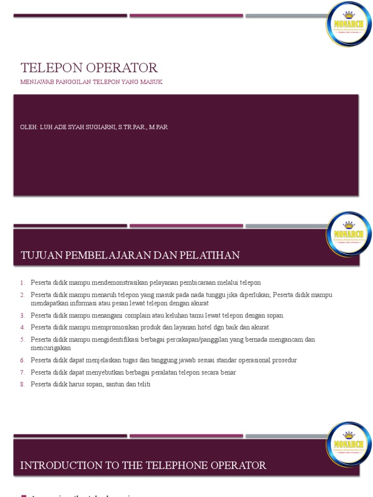 2 Telepon Operator Theory | Download Free PDF | Telephony ...