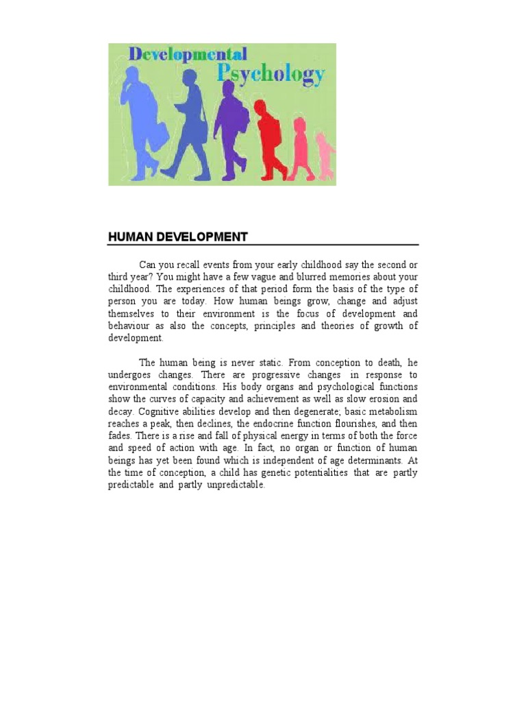 Human Development Psychology | Download Free PDF | Human ...