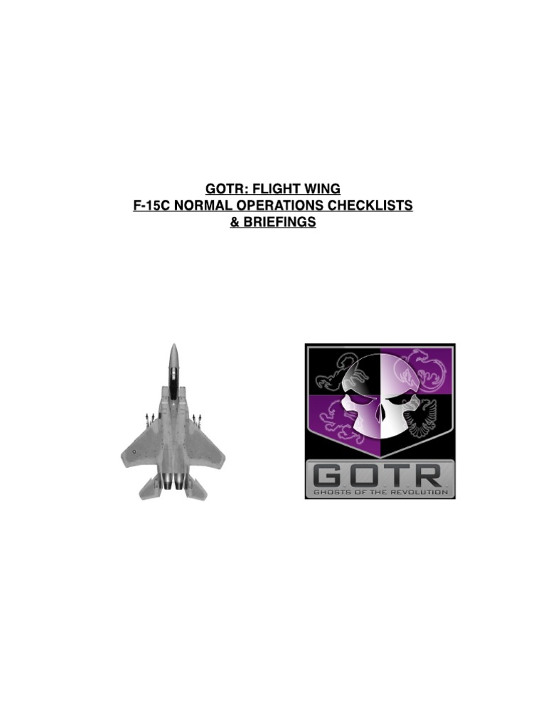 F15C Checklist | PDF