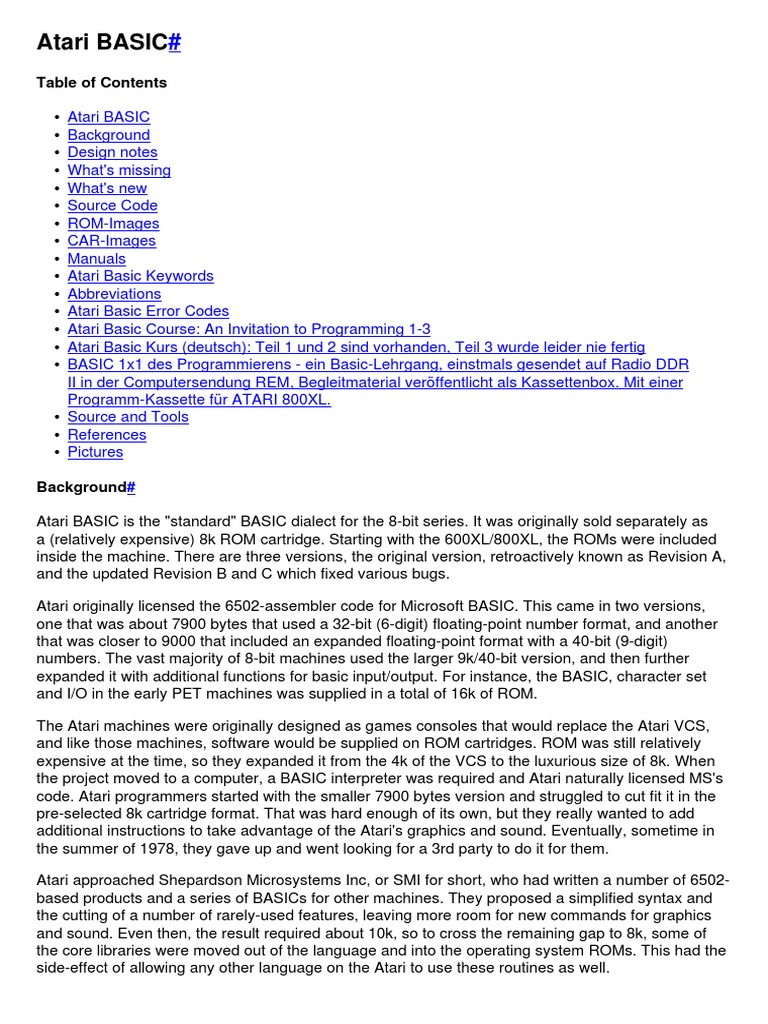 Wiki | PDF | Basic | Microcomputers