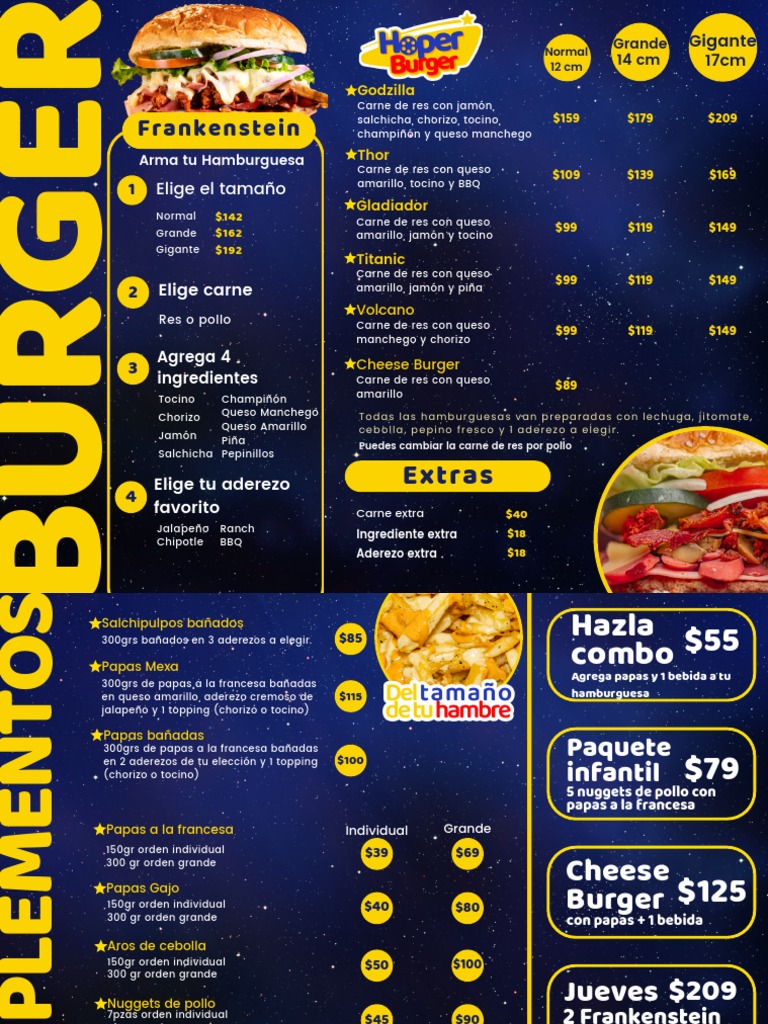 Nuevo Menú | PDF | Hamburguesas | Cocinando Nuevo Menú | PDF | Hamburguesas | Cocinando
